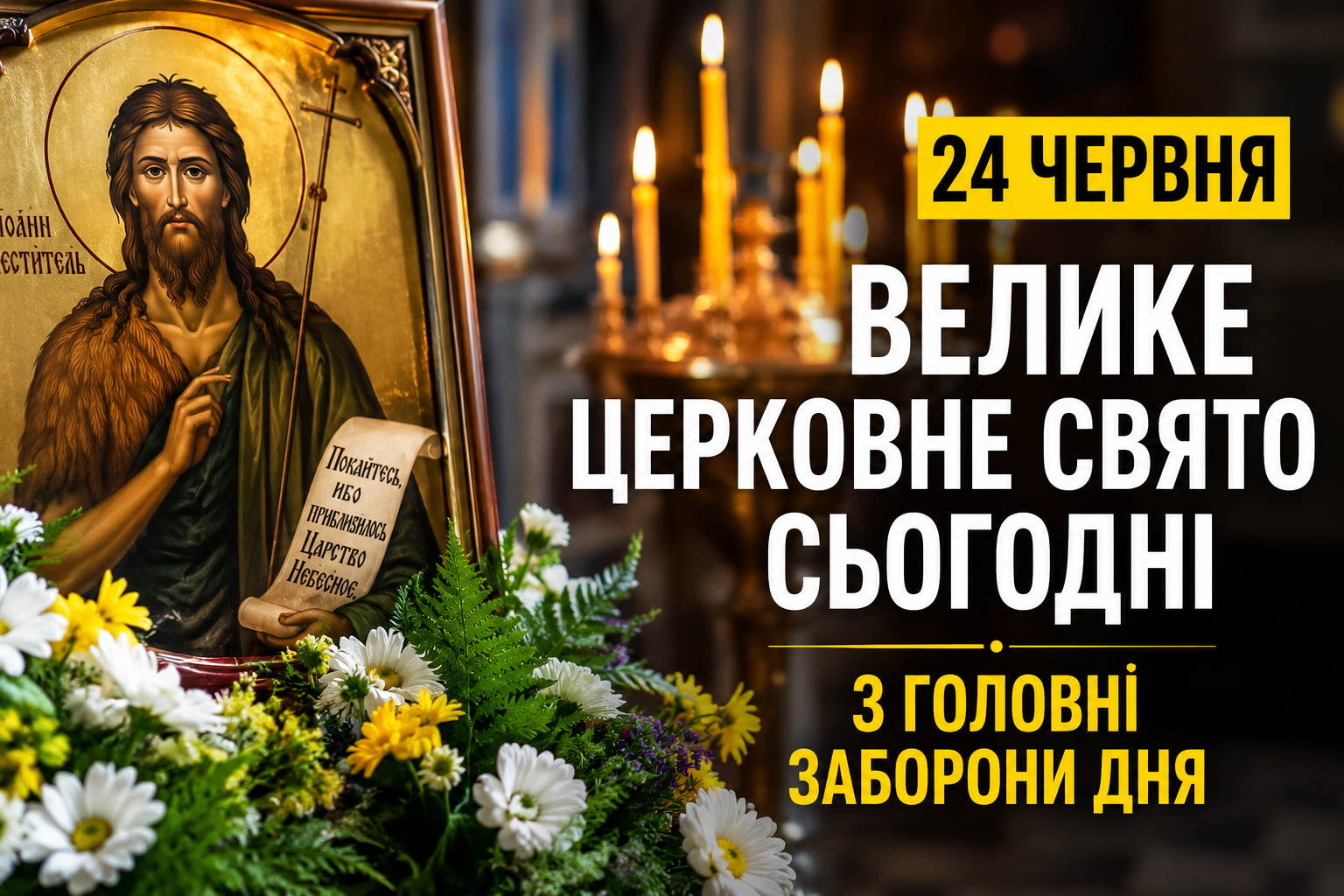 Яке сьогодні церковне свято 24 червня: 3 головні заборони дня | Портал ...